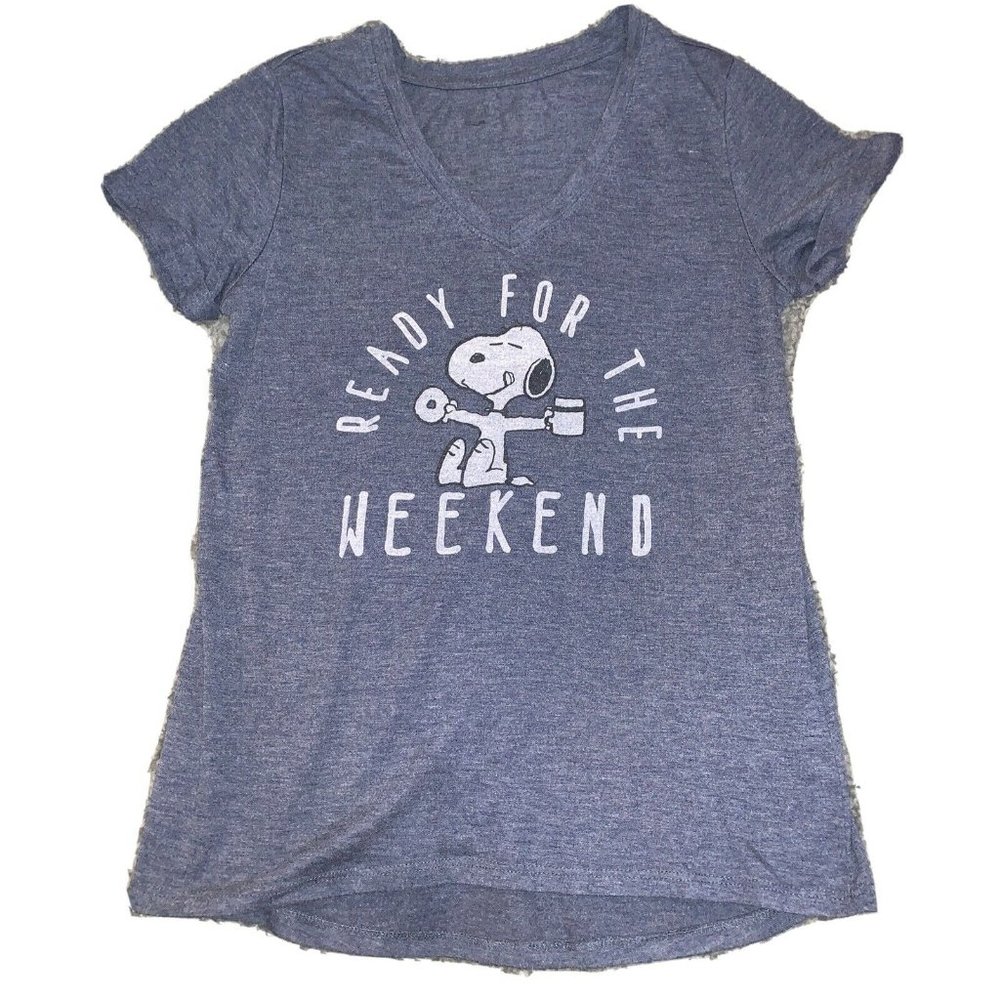 Peanuts Snoopy Woodstock "Ready For The Weekend" Tee … - Gem